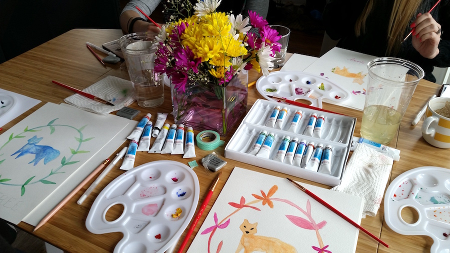 DIY Watercolor Party | Fearless Captivations